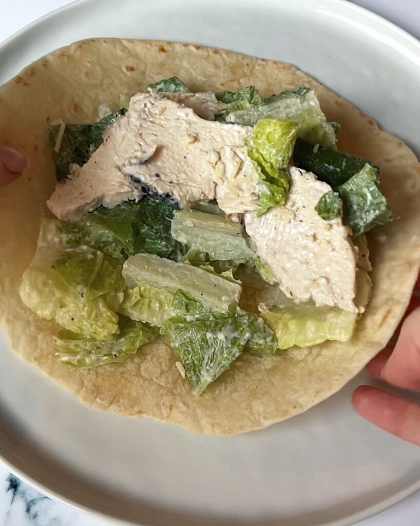 3 Ingredient Trader Joe’s Chicken Caesar Wrap – Quick Lunch